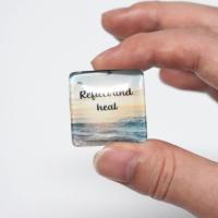 China Personalized Diy Glass Magnetic Souvenir Set Multipurpose Durable 29*8.5mm for sale