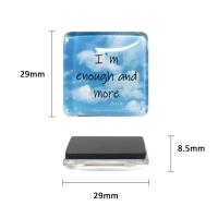 China Personalized Diy Glass Magnetic Souvenir Set Multipurpose Durable 29*8.5mm for sale