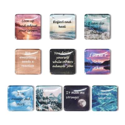 China Personalized Diy Glass Magnetic Souvenir Set Multipurpose Durable 29*8.5mm for sale