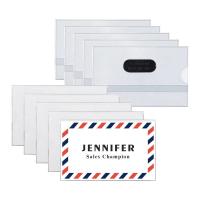 China Magnetic Transparent Plastic Security ID Card Holders For Office ODM for sale