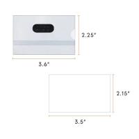 China Magnetic Transparent Plastic Security ID Card Holders For Office ODM for sale