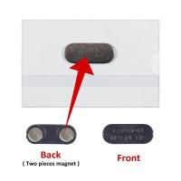 China Magnetic Transparent Plastic Security ID Card Holders For Office ODM for sale