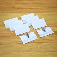 China 3.5*2.15'' Security ID Card Holders With Clip  PVC Name Badge Holder Waterproof for sale