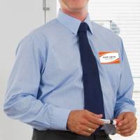 China 3.5*2.15'' Security ID Card Holders With Clip  PVC Name Badge Holder Waterproof for sale