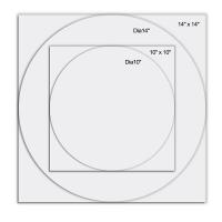 China Removable Glue Kids Dry Erase Table Dots Circle Stickers 3x3'' 5x5'' for sale