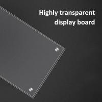 China Custom Size A3 Wall Mounted Document Holder Transparent Acrylic Billboard ODM for sale