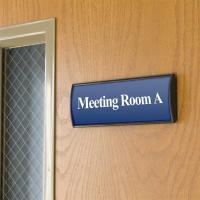China Rustproof Aluminium Door Sign Holders Adhesive Door Nameplate Holder for sale