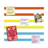 China Double Sides Sticky Reusable Magnetic Memo Strip Notice Board For Fridge for sale