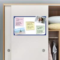 China Double Sides Sticky Reusable Magnetic Memo Strip Notice Board For Fridge for sale