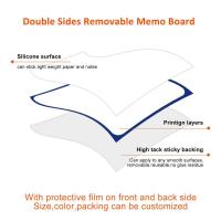 China Double Sides Sticky Reusable Magnetic Memo Strip Notice Board For Fridge for sale