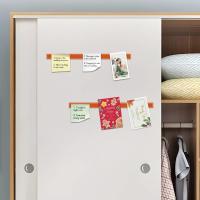 China Double Sides Sticky Reusable Magnetic Memo Strip Notice Board For Fridge for sale