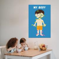 China Removable Body Learning Custom Dry Erase Poster Board 48x36