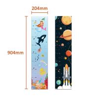 China Children's Removable Laminated Poster Board Dry Erase Growth Chart Poster for sale