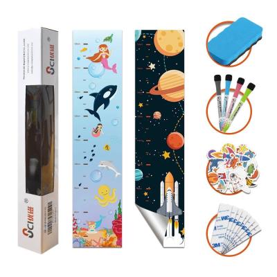 China Children's Removable Laminated Poster Board Dry Erase Growth Chart Poster for sale