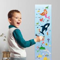 China Children's Removable Laminated Poster Board Dry Erase Growth Chart Poster for sale
