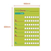 China Customizable Erasable Daily Weekly Monthly Chore Chart Preschool Reward Chart 60x40cm for sale