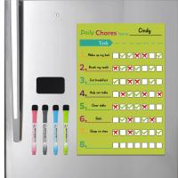 China Customizable Erasable Daily Weekly Monthly Chore Chart Preschool Reward Chart 60x40cm for sale