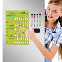 China Customizable Erasable Daily Weekly Monthly Chore Chart Preschool Reward Chart 60x40cm for sale