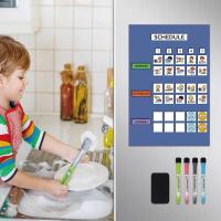 China Removable Dry Erase Sticky Daily Behaviour Reward Chart With Stickers Printable for sale