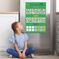 China Removable Dry Erase Sticky Daily Behaviour Reward Chart With Stickers Printable for sale