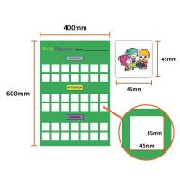 China Removable Dry Erase Sticky Daily Behaviour Reward Chart With Stickers Printable for sale