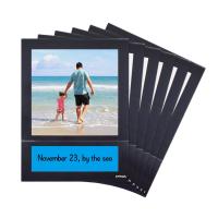 China Custom Size Magnetic Photo Pocket Black With Dry Erase Label for sale