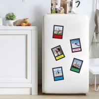 China Custom Size Magnetic Photo Pocket Black With Dry Erase Label for sale