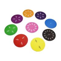 China Children Early Learning Magnetic Fraction Tiles Educational Magnetic Math Puzzle for sale
