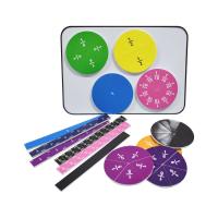 China Children Early Learning Magnetic Fraction Tiles Educational Magnetic Math Puzzle for sale
