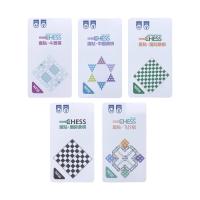 China Custom Sticky Chess Game Removable Glue Stickers Paper Board Children Toys for sale