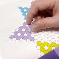 China Custom Sticky Chess Game Removable Glue Stickers Paper Board Children Toys for sale