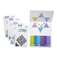 China Custom Sticky Chess Game Removable Glue Stickers Paper Board Children Toys for sale