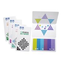 China Custom Sticky Chess Game Removable Glue Stickers Paper Board Children Toys for sale