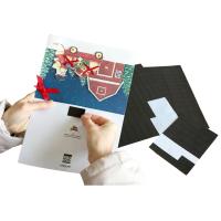 China Custom Size Black Adhesive Magnetic Sheet Precut Magnetic Adhesive Tape for sale
