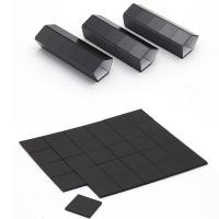 China Custom Size Black Adhesive Magnetic Sheet Precut Magnetic Adhesive Tape for sale