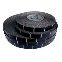 China Custom Size Black Adhesive Magnetic Sheet Precut Magnetic Adhesive Tape for sale