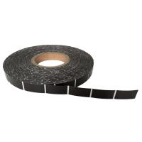 China Custom Size Black Adhesive Magnetic Sheet Precut Magnetic Adhesive Tape for sale