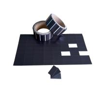 China Custom Size Black Adhesive Magnetic Sheet Precut Magnetic Adhesive Tape for sale
