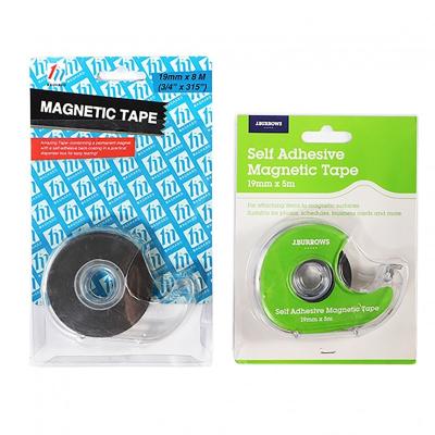 China Black Magnetic Tape Dispenser Thin Magnetic Strips Self Adhesive Magnetic Sheet for sale