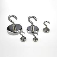 China Multi Purpose Coating Extra Strong Magnetic Hooks Neodymium Magnets Hook for sale