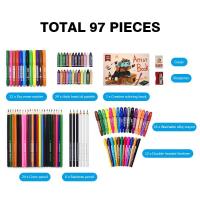 China Portable Children Painting Set Luxury Gift Removable Kids Art Set for sale
