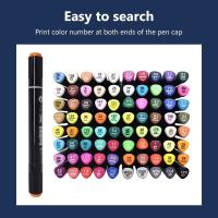China Double Headed Color Marker Set 80 Colors Kids Painting Set For School Home for sale