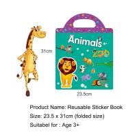 China Removable Toddler Sticker Books Educational Learning Toys Children Sticker Book for sale