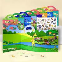 China Removable Toddler Sticker Books Educational Learning Toys Children Sticker Book for sale