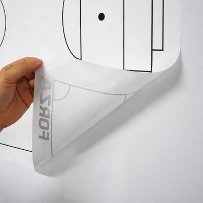 China Dry Erase Electrostatic Whiteboard Sheet With Printing Pattern for sale