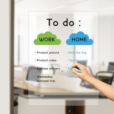 China Clear Adhesive Free Sticky Static Whiteboard Sheet In Roll For Office Use for sale