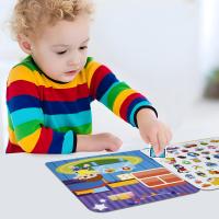 China Colorful Children'S Reusable Sticker Book To Enhance Creativity Imagination for sale