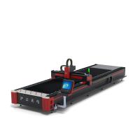 China 7000 KG Weight HIWIN Guiderail 18x18 50w CNC Fiber Laser Cutting Machine in Jinan 1530 for sale