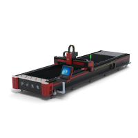 China 7000 KG Weight HIWIN Guiderail 18x18 50w CNC Fiber Laser Cutting Machine in Jinan 1530 for sale