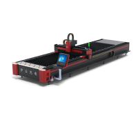 China 7000 KG Weight HIWIN Guiderail 18x18 50w CNC Fiber Laser Cutting Machine in Jinan 1530 for sale